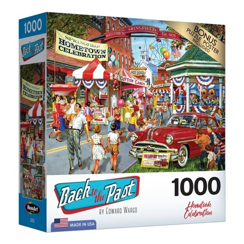Cra-z-art Back To The Past 1000 Pc Jigsaw Puzzle - Hometown Celebration ...