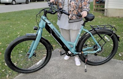 Schwinn Adult Coston Dx 27.5" Step Through Hybrid Electric Bike - Blue ...