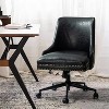 Xavier Faux Leather Office Task Chair With Nailhead | Karat Home ...