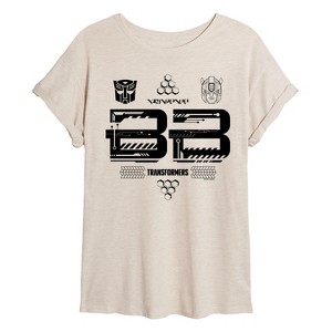 Women's - Transformers - Jersey Oversized Graphic T-Shirt : Target