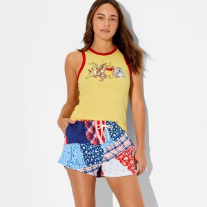 Women's Mixed Print Graphic Jogger Shorts : Target