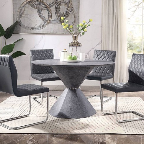 Acme Furniture Ansonia Dining Table Faux Concrete : Target