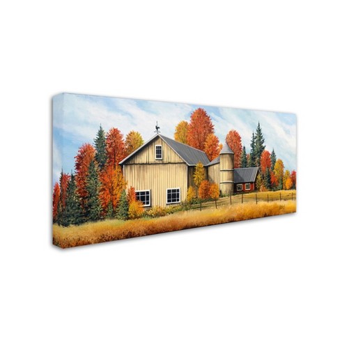 "yellow Barn Fall" Outdoor All-weather Wall Decor : Target