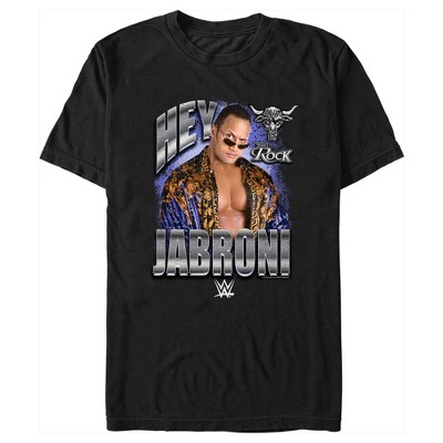 Men's Wwe The Rock Hey Jabroni T-shirt - Black - Large : Target