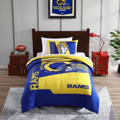 Nfl Los Angeles Rams Status Bed In A Bag Sheet Set - Full : Target