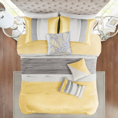 Yellow Moroe Embroidered Comforter Set (california King) 7pc : Target