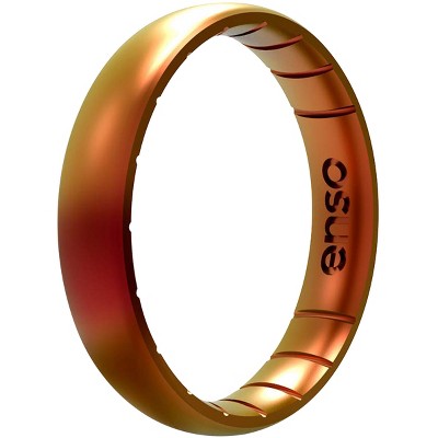 Enso Rings Halo Elements Series Silicone Ring - Gold - 4 : Target