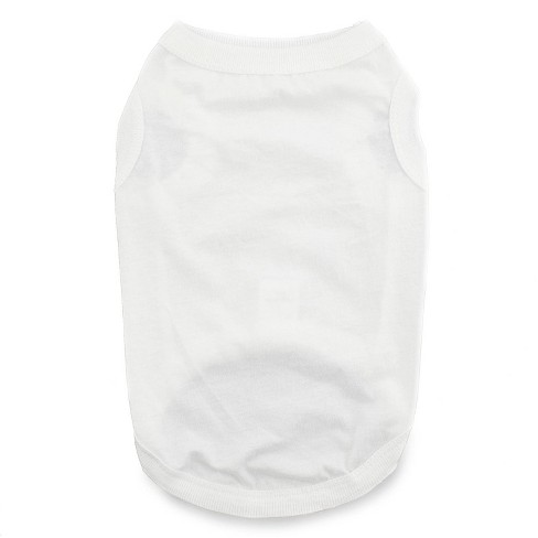 Doggie Design 100% Cotton Dog Tank - White(medium) : Target