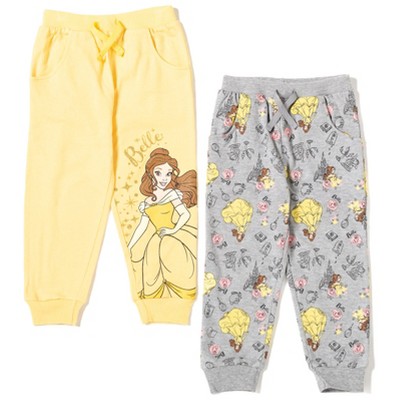 Disney Princess Belle Little Girls 2 Pack Pants 7-8 : Target