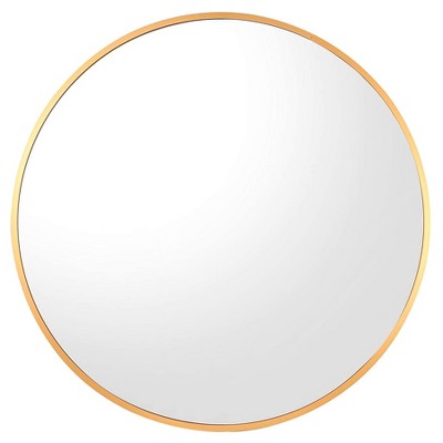 Kinger Home 32-inch Gold Circle Wall Mirror Round Wall Mirror For ...