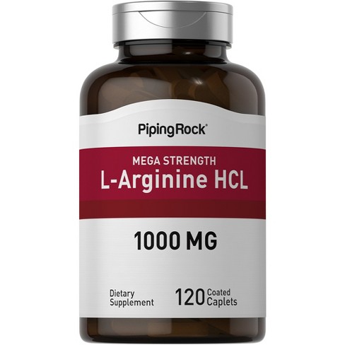 Piping Rock L-arginine Hcl 1000 Mg | 120 Caplets : Target