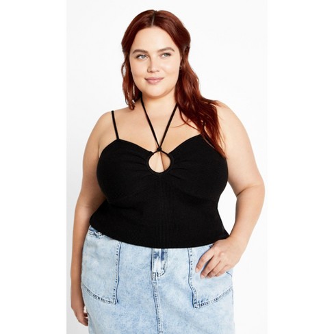 City Chic | Women's Plus Size Jez Top - Black - 14w : Target