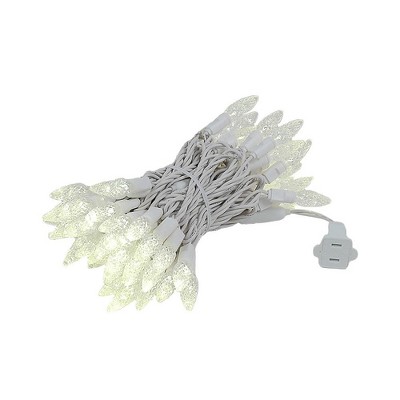Vickerman 50 Yellow C6 Led Light On White Wire, 25' Christmas Single ...
