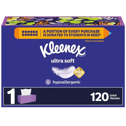 Kleenex Ultra Soft 3-ply Facial Tissue - 120ct : Target