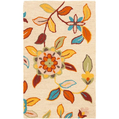 Blossom Blm677 Hand Hooked Area Rug - Beige/multi - 4'x6' - Safavieh ...