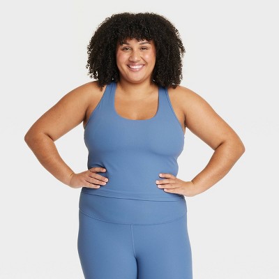 Women's Everyday Soft Rib Racerback Cropped Support Tank Top - All In ...