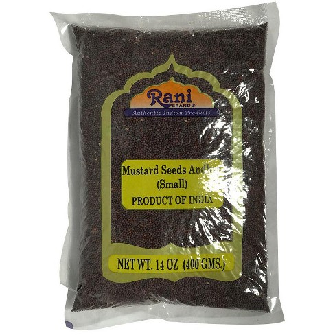 Andra Mustard Seeds (rai) Whole - 14oz (400g) - Rani Brand Authentic ...