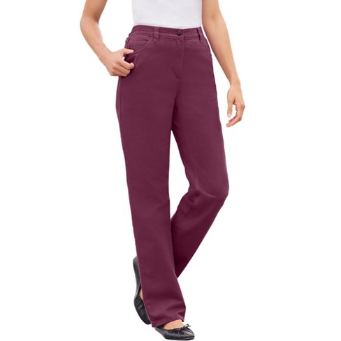 Woman Within Women's Plus Size Tall Perfect Cotton Back Elastic Denim ...