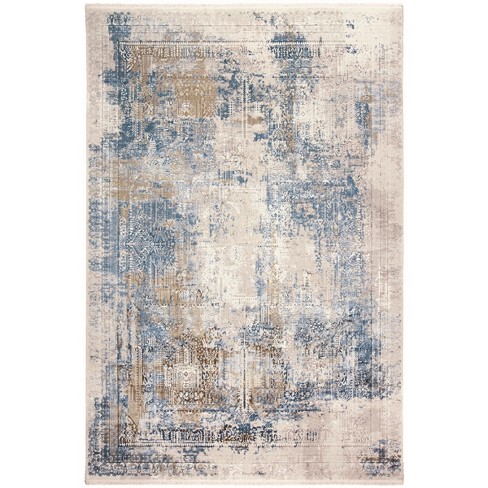 Cadiz Modern Abstract Blue/gray/gold Area Rug : Target