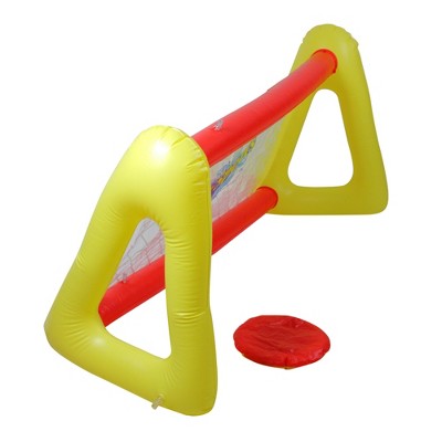 Pool Central 51" Inflatable Swimming Pool Frisbee Game Set - Red/yellow ...