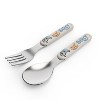 Zak Designs Bluey 2pc Bamboo And Plastic Kids Fork And Spoon Flatware ...