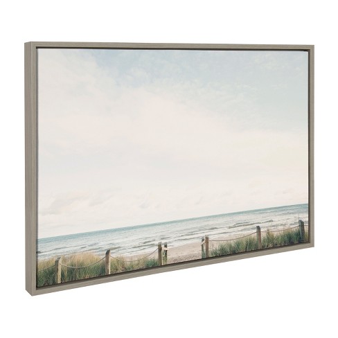 23" X 33" Sylvie Pale Sky Frame Canvas By Emiko And Mark Franzen Of ...