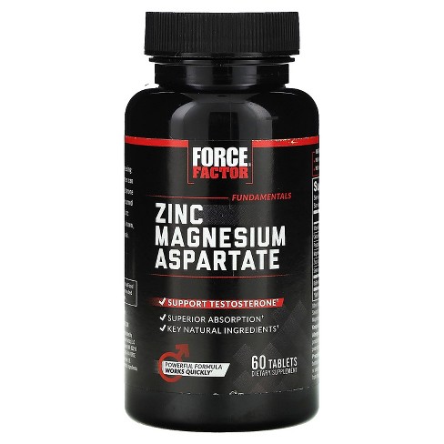 Force Factor Fundamentals, Zinc Magnesium Aspartate, 60 Tablets : Target