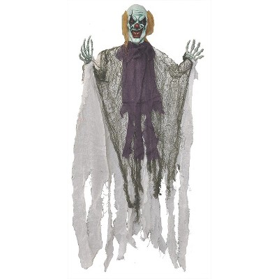 Morris Costumes Devil Clown Hanging Halloween Decoration - 3 Ft - White ...