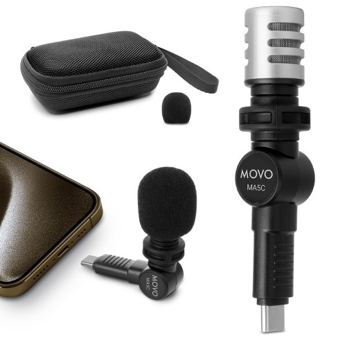 Movo External Usb-c Microphone For Iphone 15 - Portable Shotgun Mic ...