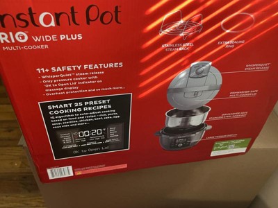 Instant Pot Rio Wide Plus, 7.5 Quarts, Quiet Steam Release, 9-in-1 ...