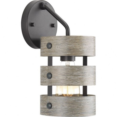 Progress Lighting Gulliver 1-light Wall Sconce, Graphite, Open Design ...