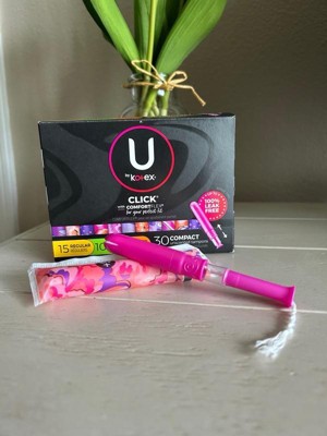U By Kotex Click Compact Tampons - Multipack - Regular/super ...
