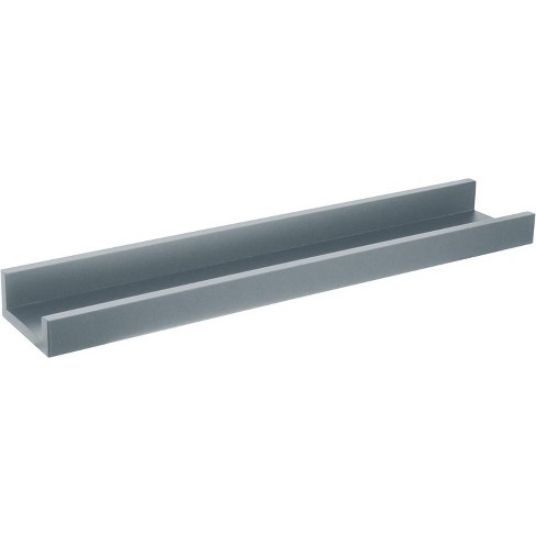 Kiera Grace 23"x4" Drea Wall Shelf Cloud Gray: Mdf Floating Display ...