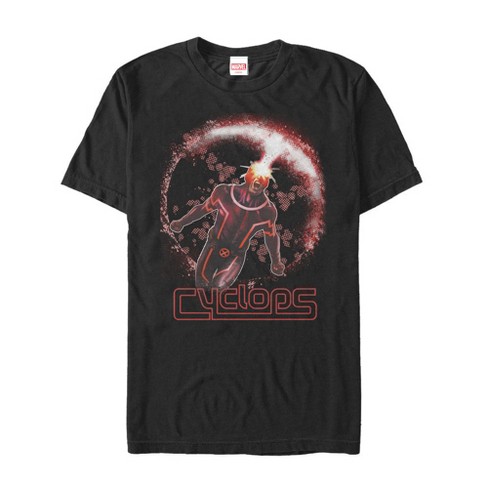Men's Marvel X-men Cyclops Circle T-shirt - Black - Small : Target