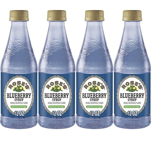 Rose’s Blueberry Syrup 4 Pack 12 Oz Bottle, | Perfect For Cocktails ...