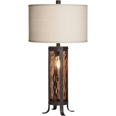Pacific Coast Lighting 30 1/2" Tall Large Rustic End Table Lamp Night ...