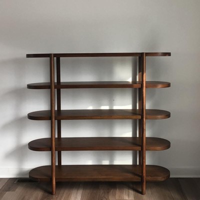 57" Portola Hills 5 Shelf Horizontal Bookcase - Threshold™ Designed ...