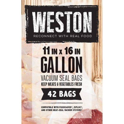 Weston Vacuum Sealer Stand Up Bags Quart 32ct 30-1008-w : Target