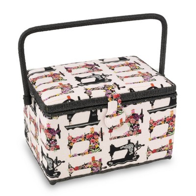 Dritz Large Sewing Basket Kit Aqua Dots : Target