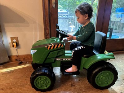 Costway 2-in-1 Electric Toy Car 12v Kids Ride On Tractor W/trailer ...