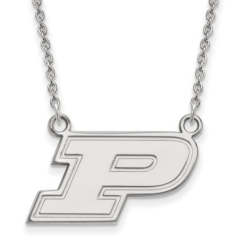 Black Bow Jewelry Sterling Silver Purdue Boilermakers Ncaa Necklace 18 ...