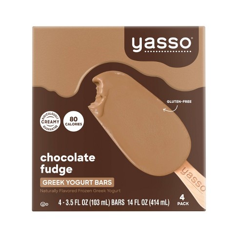 Yasso Frozen Greek Yogurt - Chocolate Fudge Bars - 4ct : Target