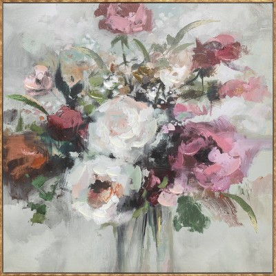 48" X 24" Panoramic Landscape Hand Embellished Framed Wall Canvas Gold ...