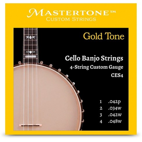 Gold Tone Ces4 4-string Custom Gauge Banjo Cello Strings : Target