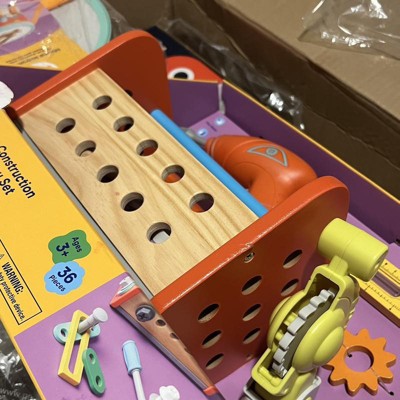 Construction Play Set - Gigglescape™: Toy Tools, Plastic & Wood, 35 ...
