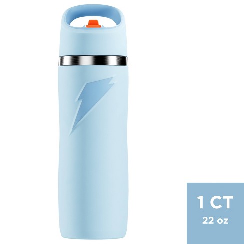 Gatorade 22oz Stainless Steel Water Bottle With Straw - Blue : Target
