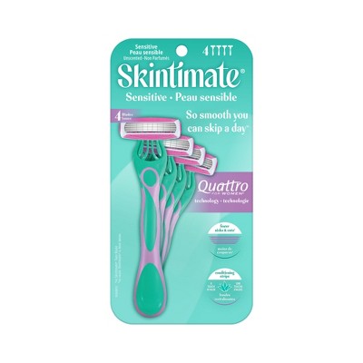 Schick Skintimate Sensitive Skin Women's Disposable Razors - 4ct : Target