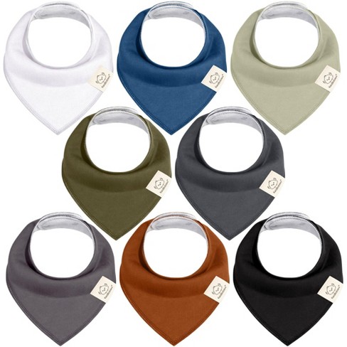 8pk Organic Baby Bandana Bibs Baby Drool Bibs For Baby Boy Girl Baby Bibs For Infant Newborn Target
