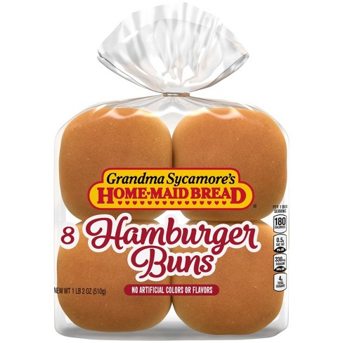 Grandma Sycamore's Hamburger Buns - 18oz : Target