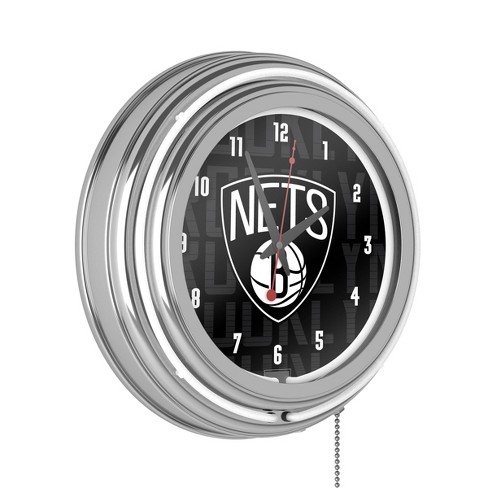 Nba City Chrome Double Rung Neon Clock : Target